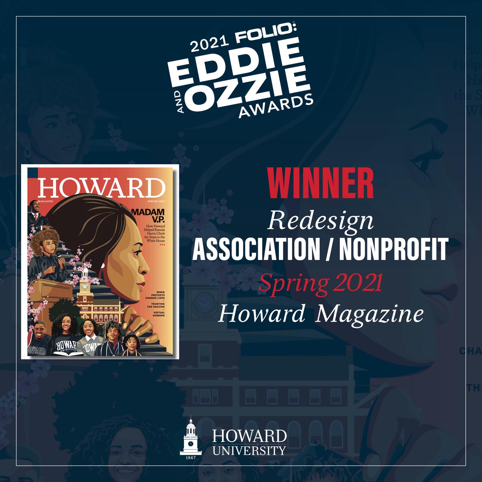 Howard Magazine Wins Three 2021 Folio: Eddie and Ozzie Awards | The Dig ...